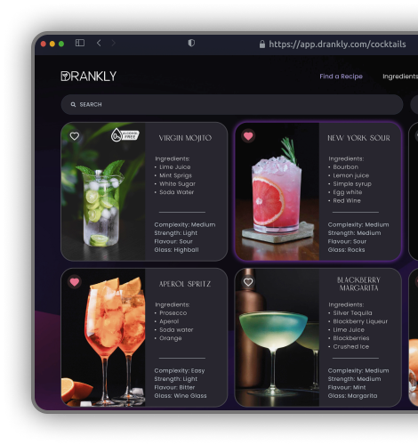 Drankly: Your Ultimate Home Bar Management Solution
